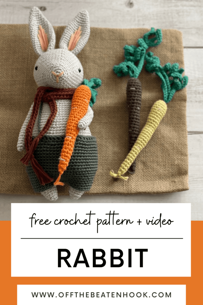 Crochet Rabbit Pattern: Free Pattern + Video Tutorial