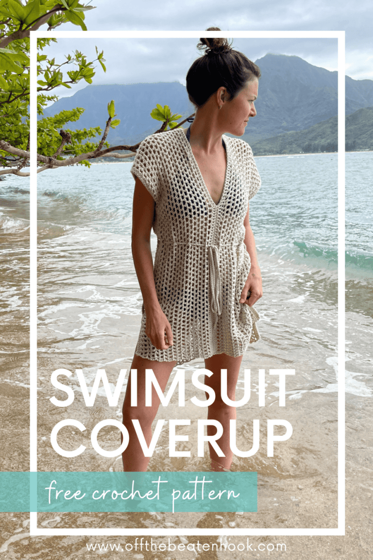 Crochet Beach Cover up - Free Pattern + Video Tutorial