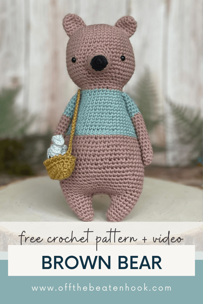 Crochet Bear Pattern + Video Tutorial