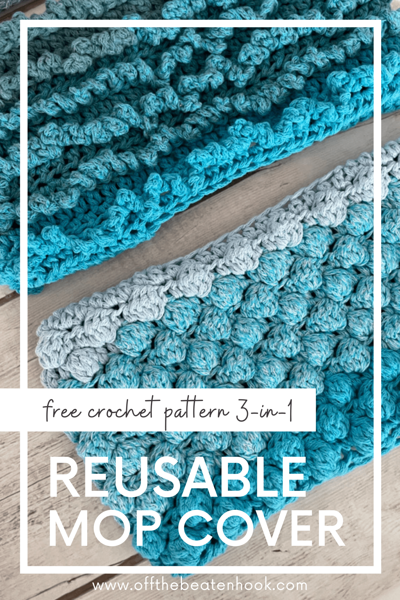 Crochet Swiffer Cover Pattern: Free 3-in-1 Wet & Dry Mop Covers
