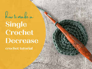 Decrease Single Crochet Stitches Dec Easy Video Tutorial Off The