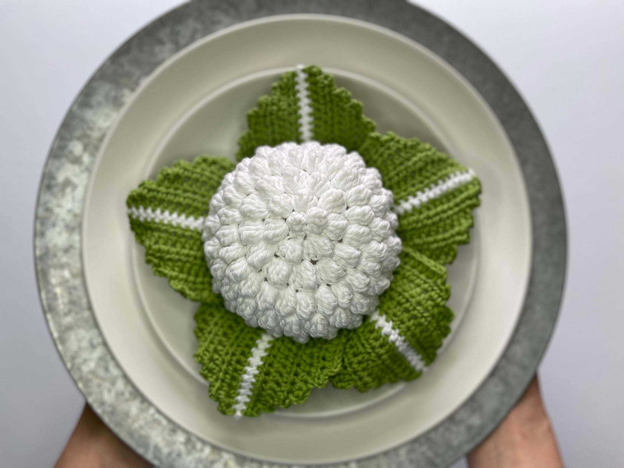 Cauliflower Crochet Pattern: Free Pattern + Video Tutorial