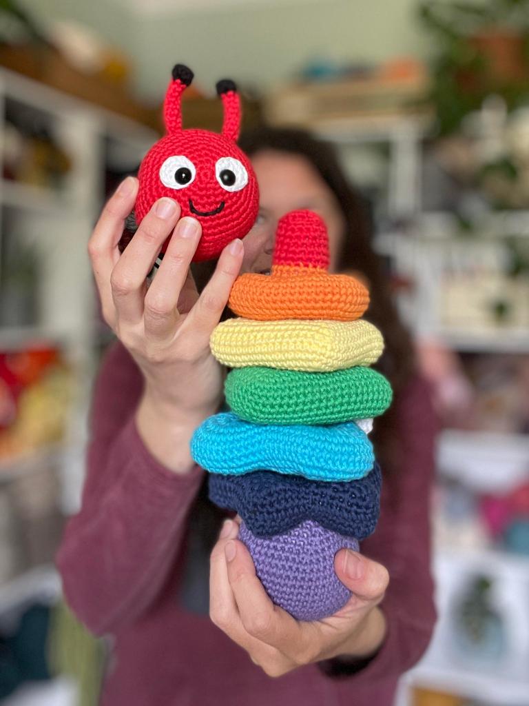 Crochet Stacking Toy: Free Pattern + Video Tutorial