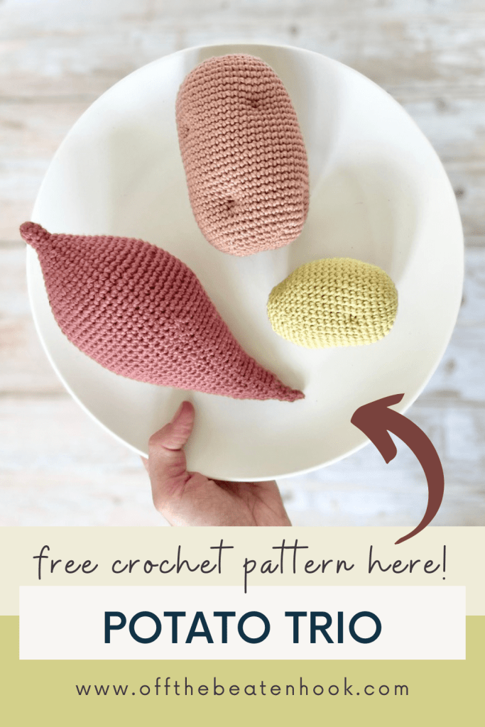 Potato Crochet Pattern: Free Russet, Golden, and Sweet Potatoes