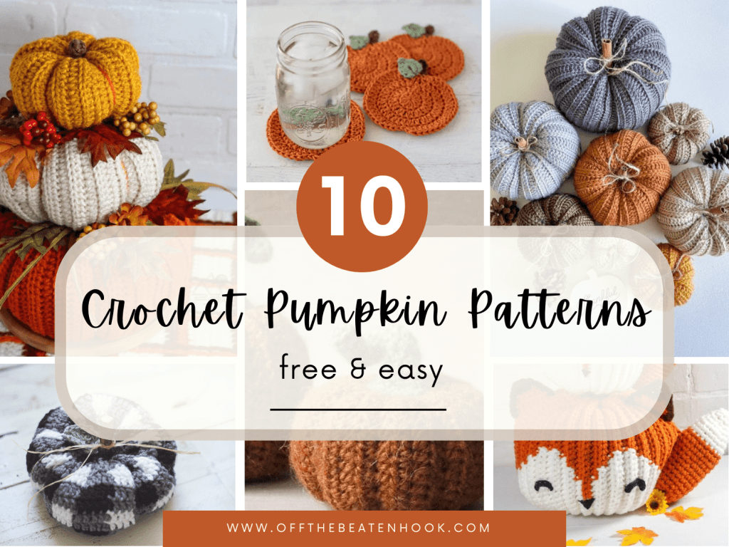 10 Pumpkin Crochet Patterns - Easy & Free!