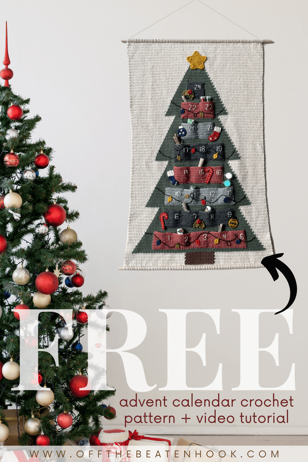 Crochet Advent Calendar: Free Pattern + Video Tutorial