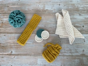 Crochet Spa Set Pattern - Free DIY Relaxation Bath Essentials