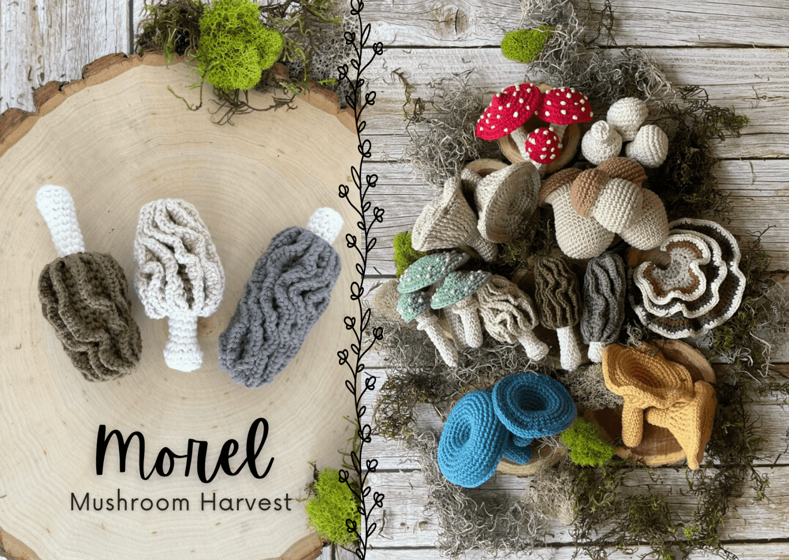 Morel Mushroom Crochet Pattern: 3 Sizes for Free