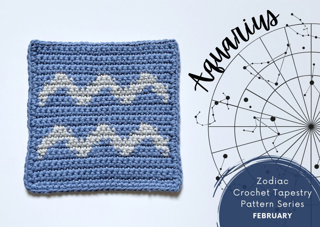 Aquarius Zodiac Crochet Pattern: Free Chart Pattern + Video