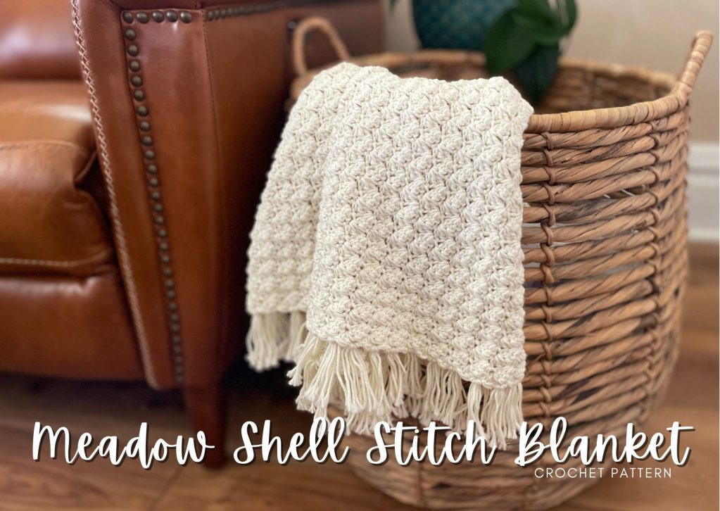 Crochet Shell Pattern Blanket: Free Pattern + Video Tutorial