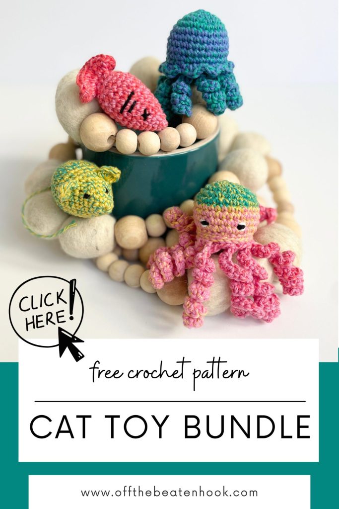 Free Crochet Cat Toy Patterns + Video Tutorial - Off the Beaten Hook