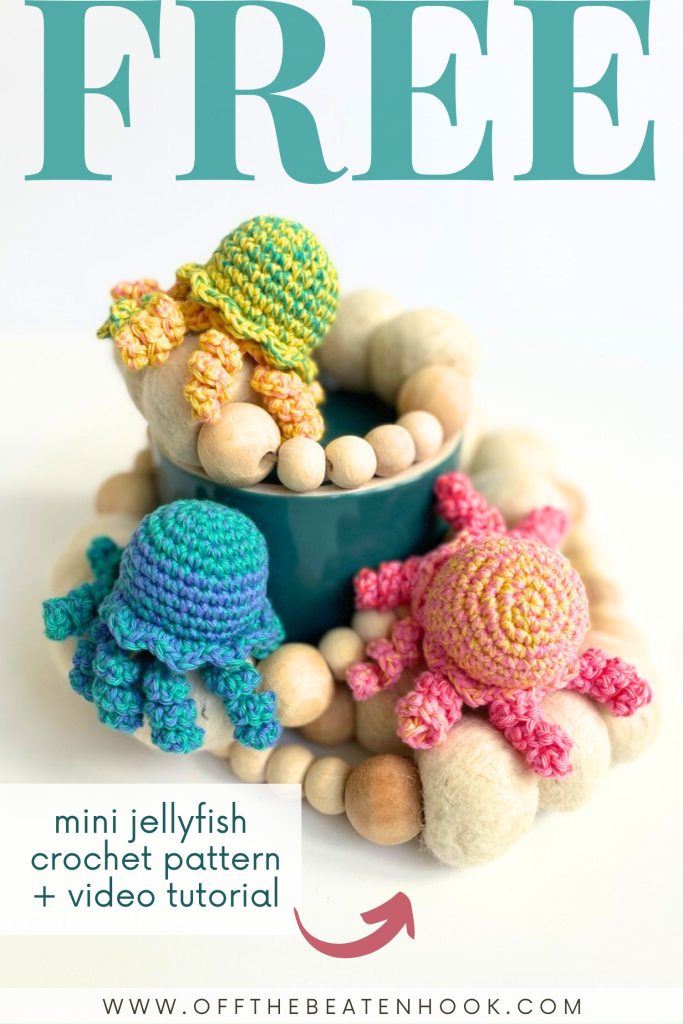 Mini Jellyfish Crochet Pattern Free Pattern + Video Tutorial