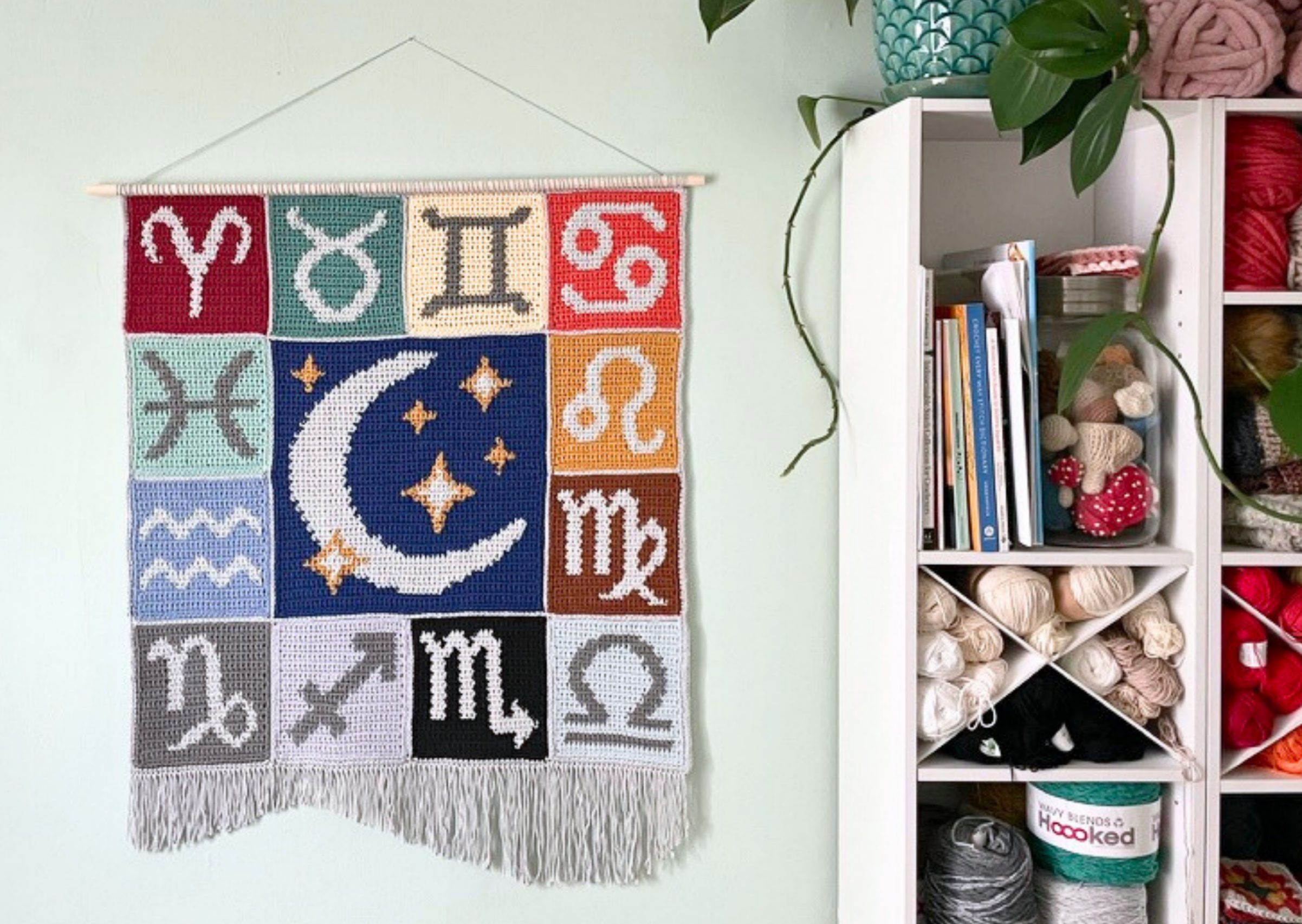 Zodiac Crochet Tapestry Pattern: Free Pattern + Video Tutorial